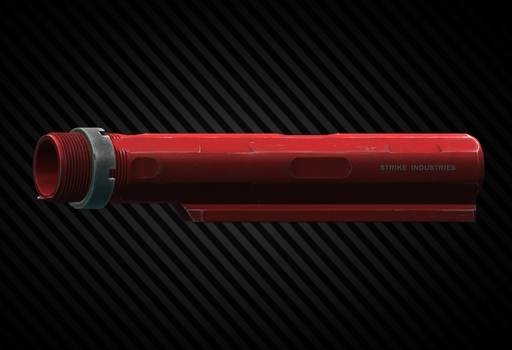 Strike Industries Advanced Receiver Extension buffer tube (Anodized Red)